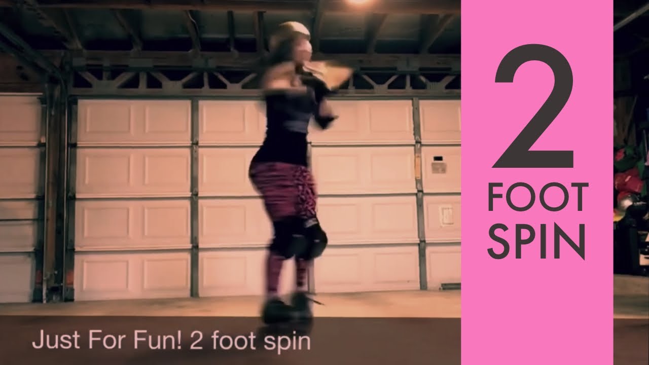 How To do a 2 foot spin Roller skating tips and tricks - YouTube