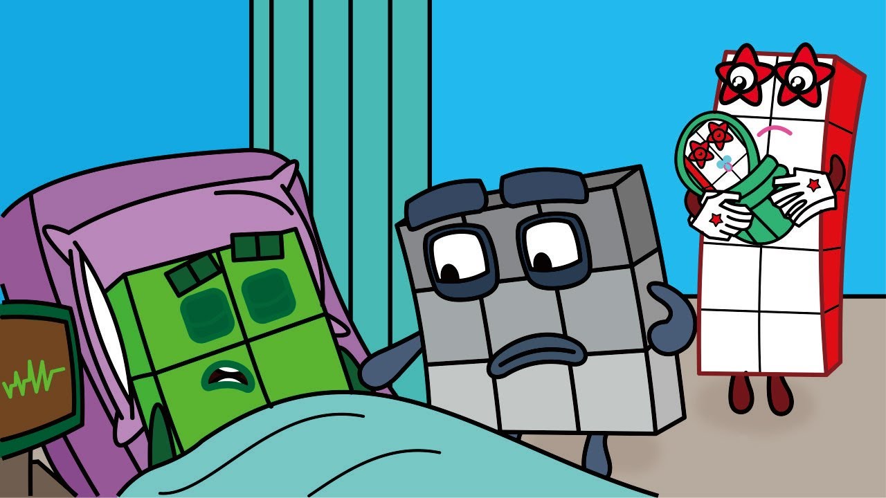 Numberblock 4 Can't Count When Sick! - Numberblocks Fanmade Coloring ...
