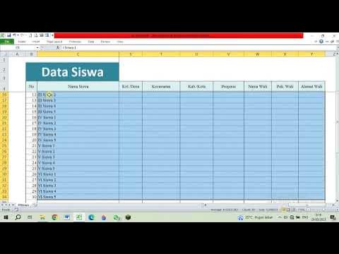 Format Data Siswa - YouTube