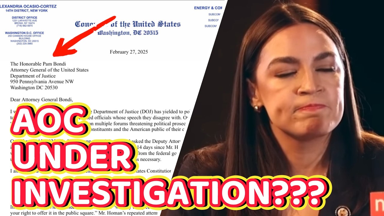 AOC TERRIFIED! Begs DOJ to Reveal Investigation into Her Helping ...