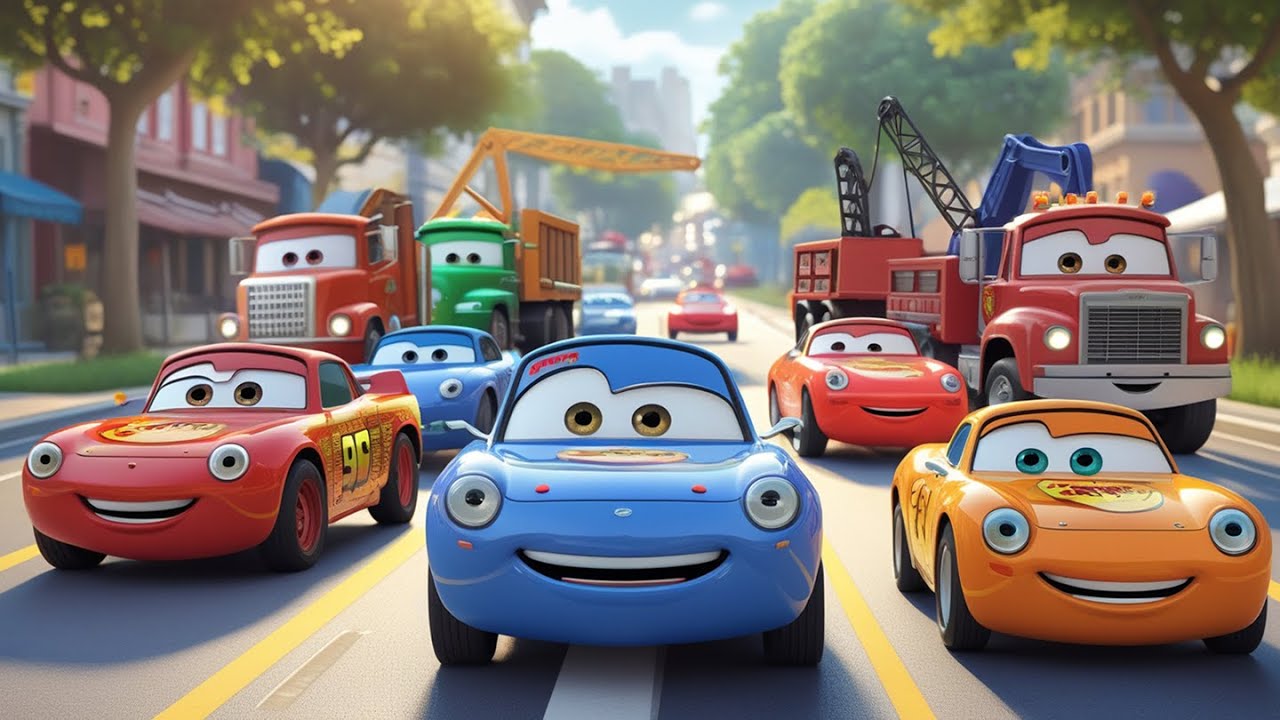Ten Little Cars – Fun Car Song for Kids | Learn Vehicles with Smiling ...