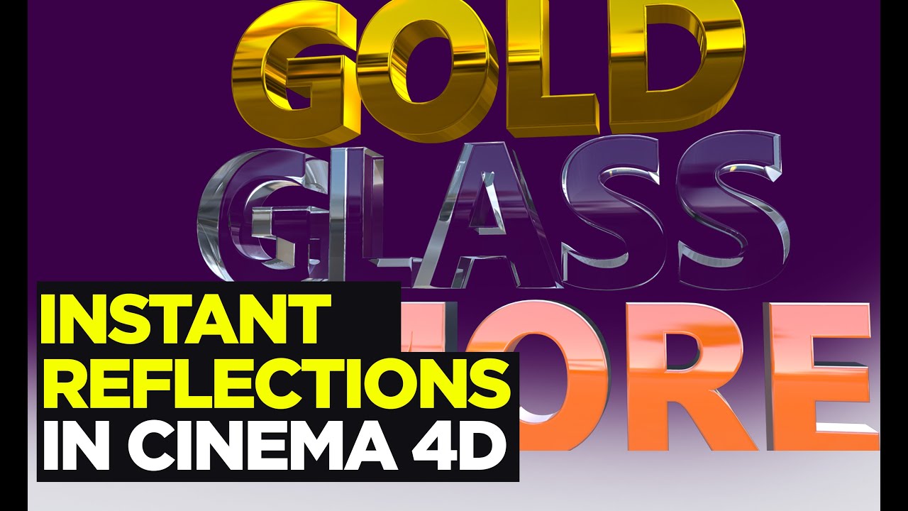 How to render Fast and Instant Reflections in Cinema 4d - C4D Material ...