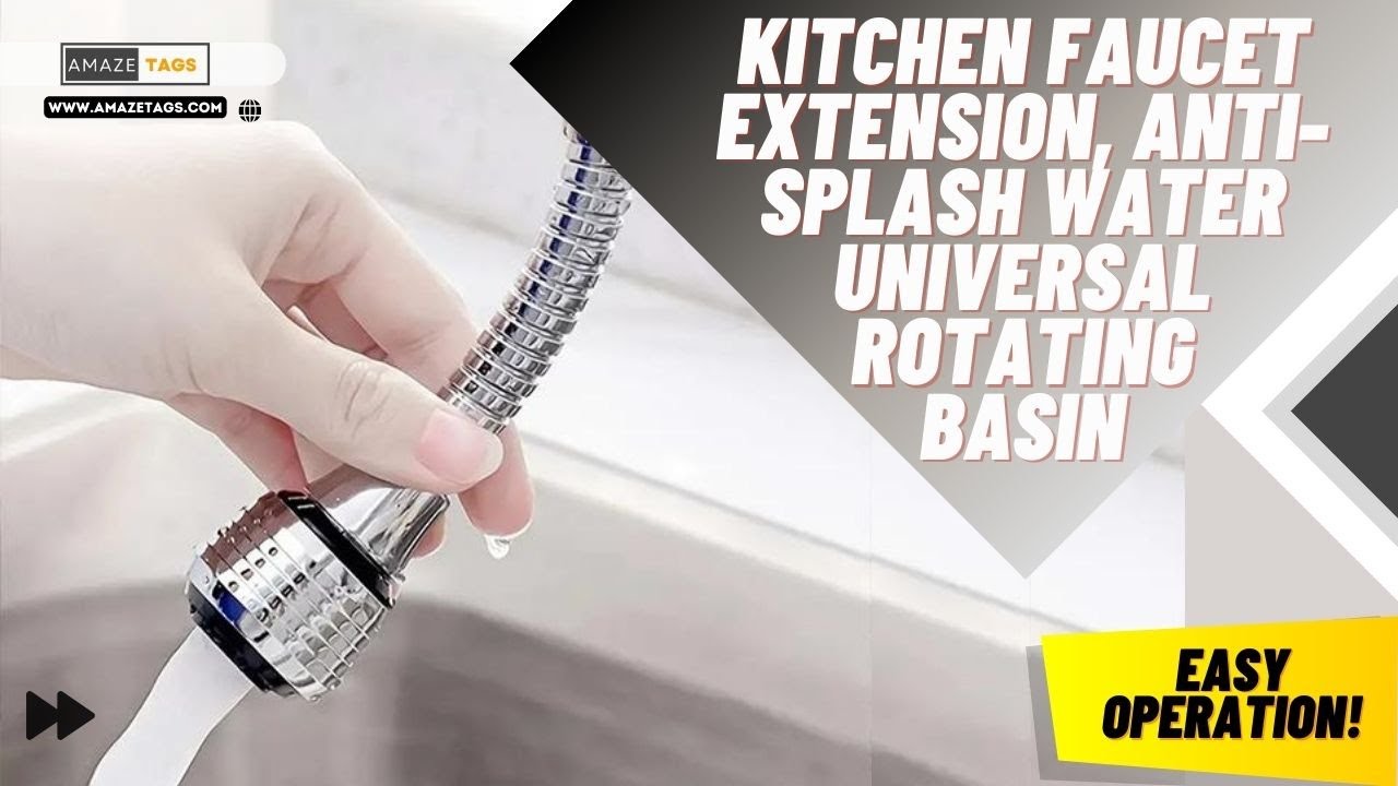 Kitchen Faucet Extension, Anti splash Water Universal Rotating Basin ...
