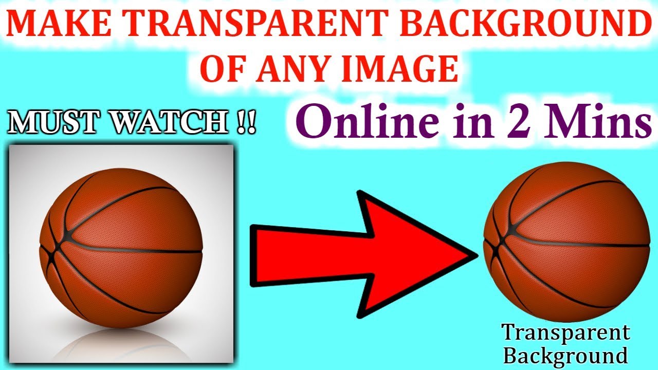 How to create transparent backround image - YouTube