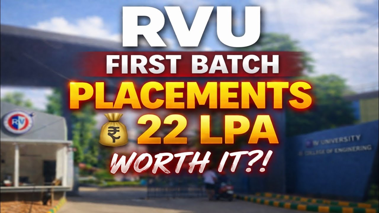 RV University First Batch Placements 2025-26 🔥 | Real Stats, Highest ...