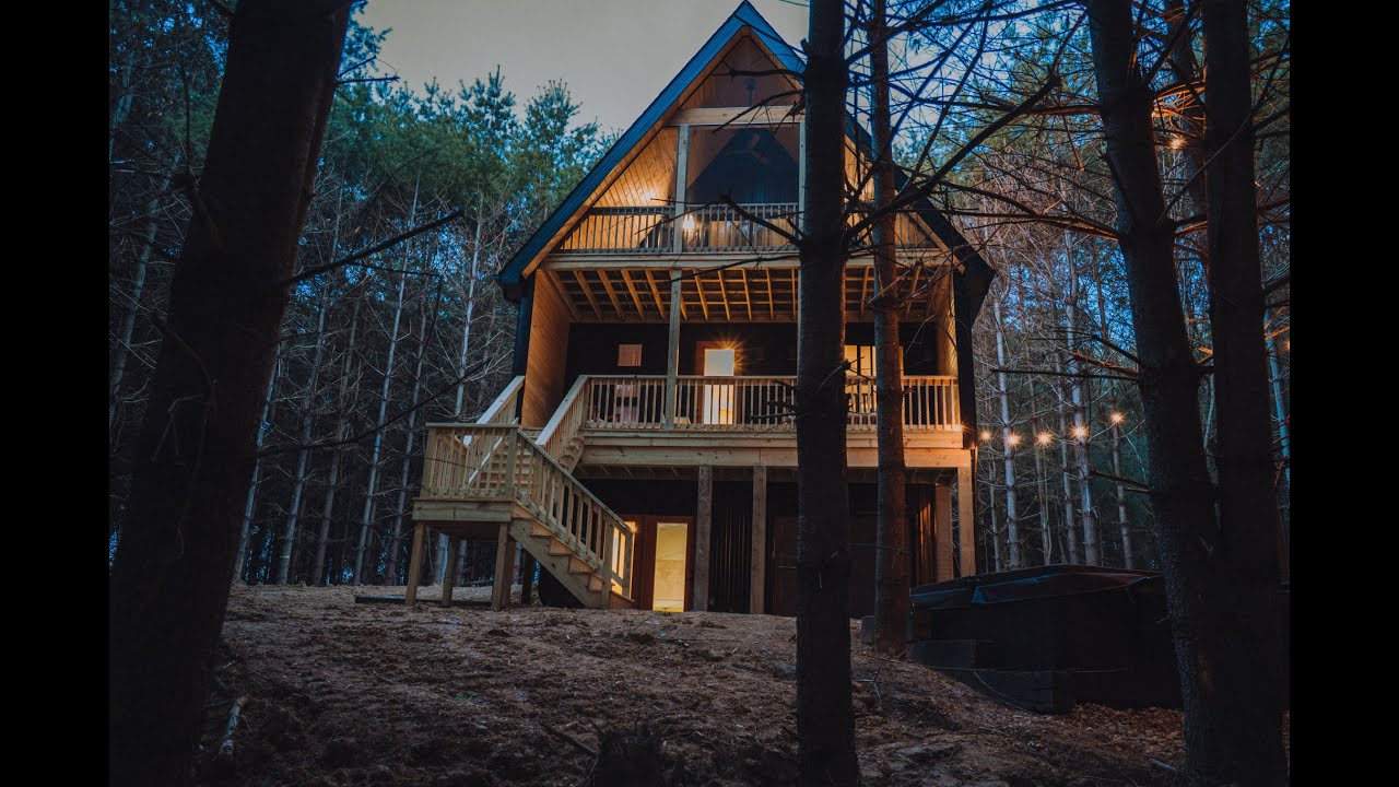 The Carpenters Cabin : Eco-Luxury Vacation Rental - YouTube