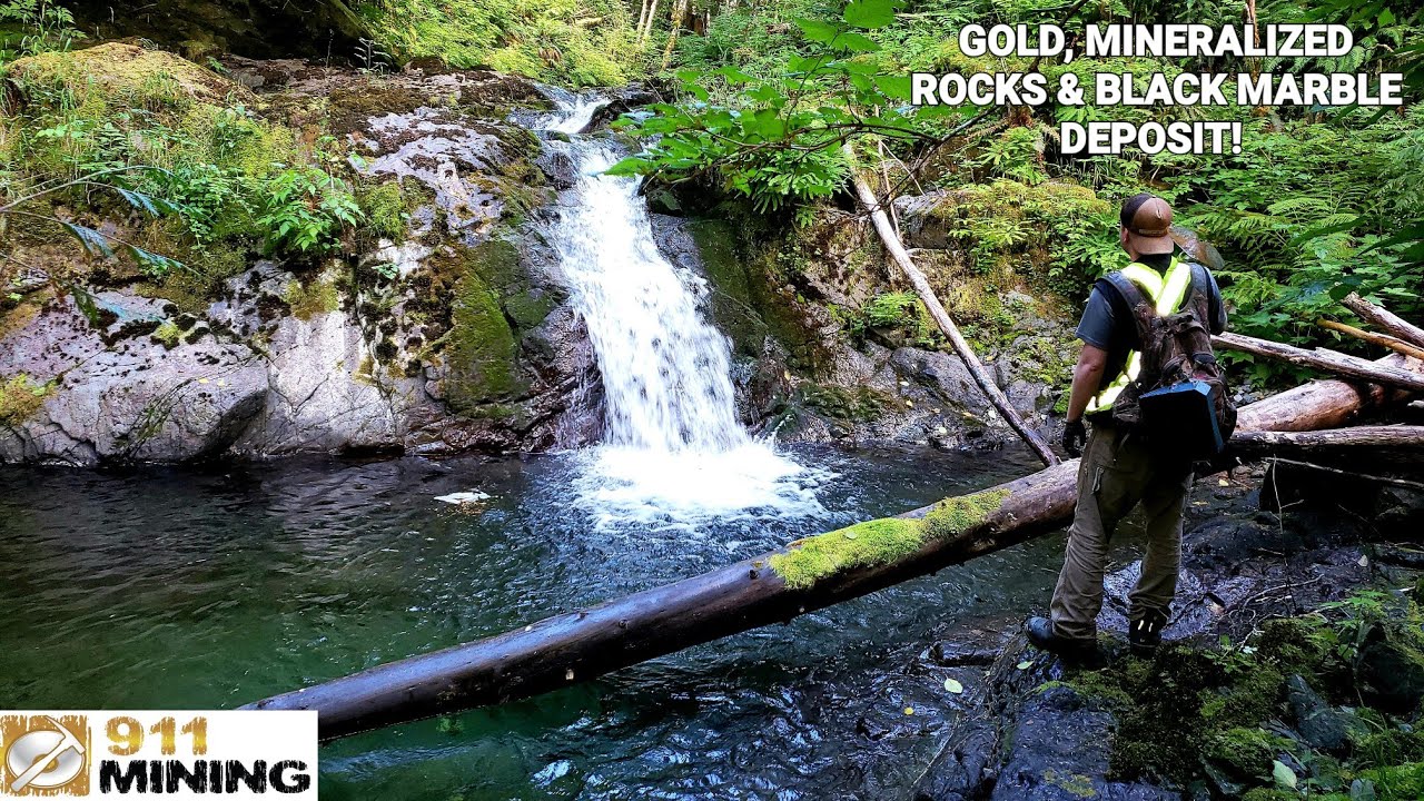 Traversing A Gold Bearing Creek Following A Geological Fault Line Below ...