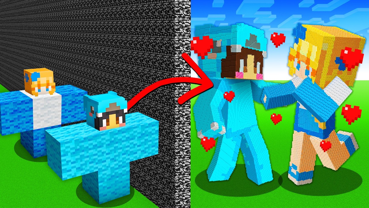 NOOB vs HACKER: OMZ & CRYSTAL Build Challenge - YouTube