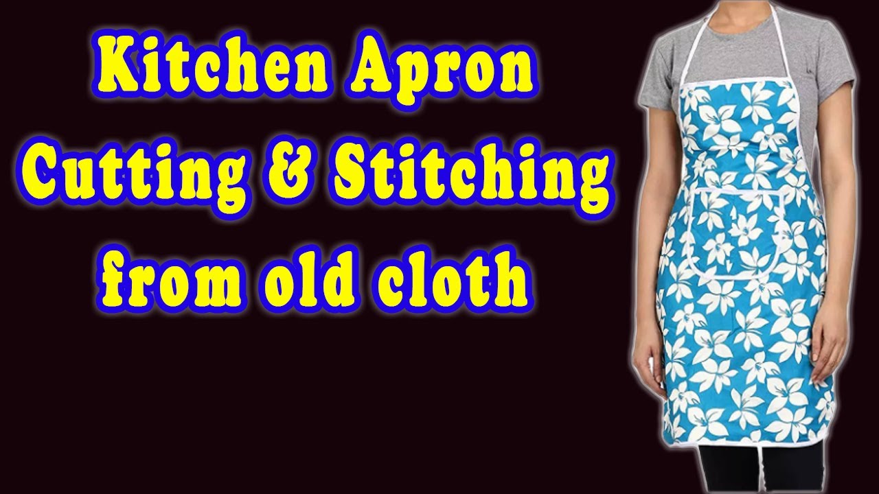 Kitchen Apron Cutting And Stitching in tamil|How to stitch kitchen ...