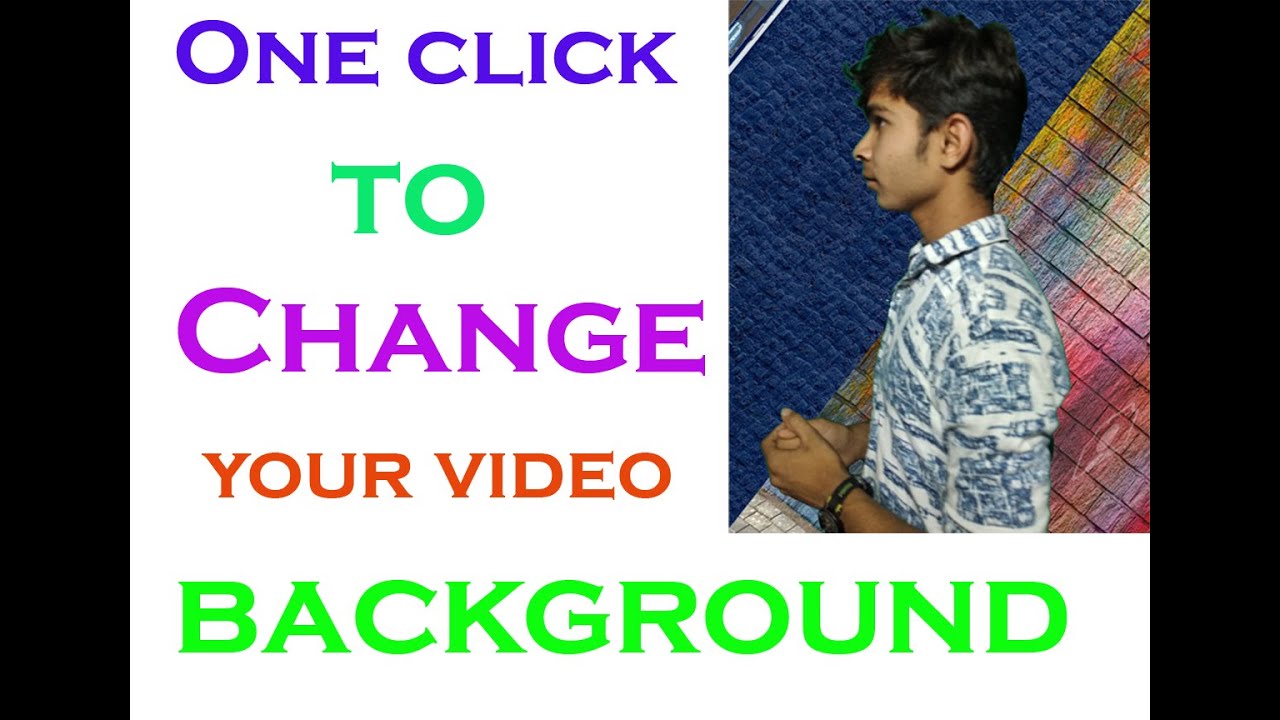 How to remove your video background,Remove Background Only One click ...