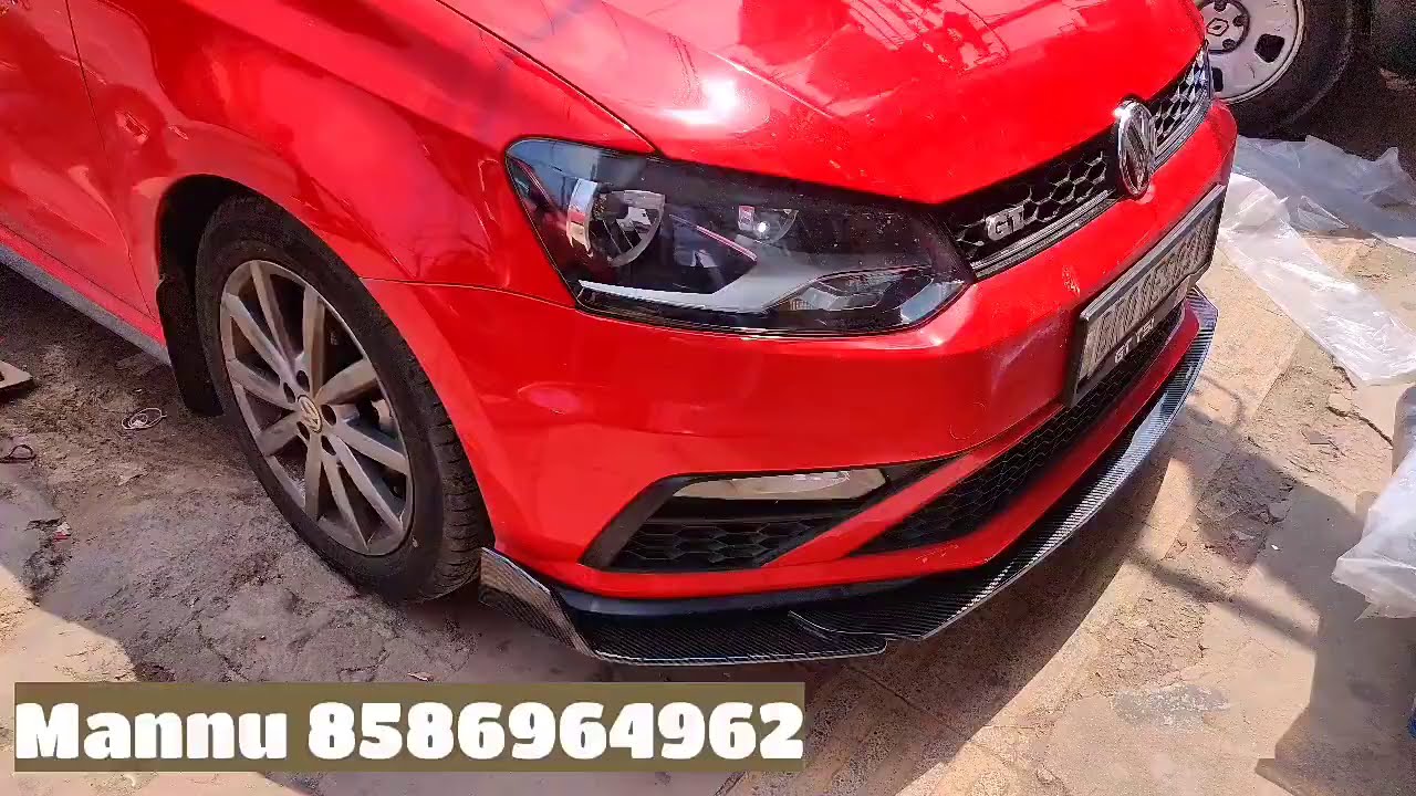 Carbon fiber finish splitters in polo 👆 splitters for all cars 👆 polo ...
