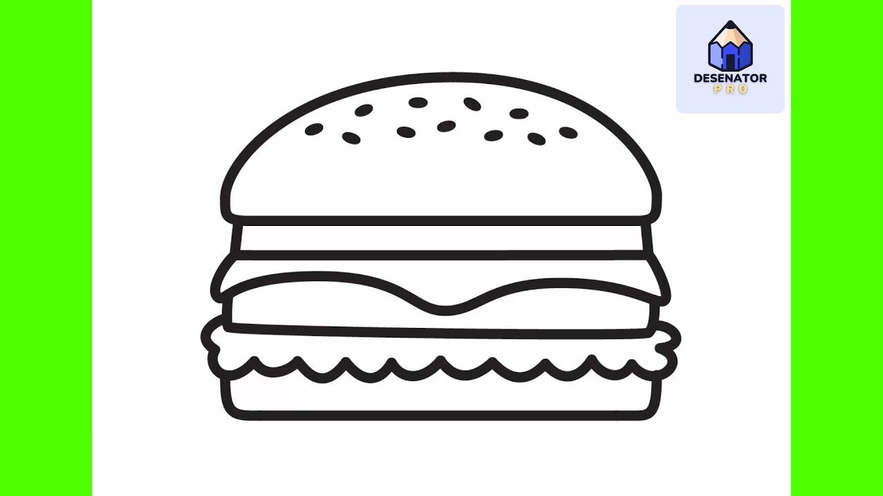 Cum Sa Desenezi Un HAMBURGER | Usor Pas cu Pas Tutorial pentru ...