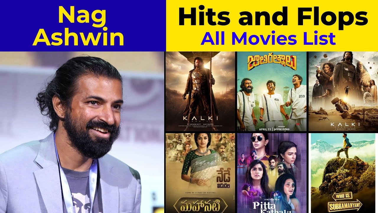 Director Nag Ashwin Hits and flops all Telugu movies list #kalki2898ad movie #tollywood #prabhas ...