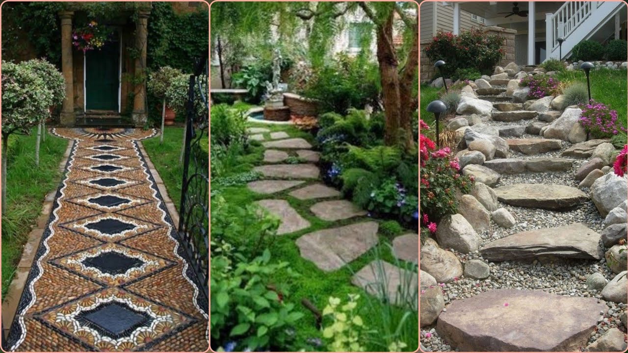 Amazing Stone Walkways Designs l Flagship Pathways Stone Ideas - YouTube