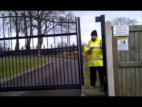 ESA FORCE TESTING SLIDING GATE - YouTube
