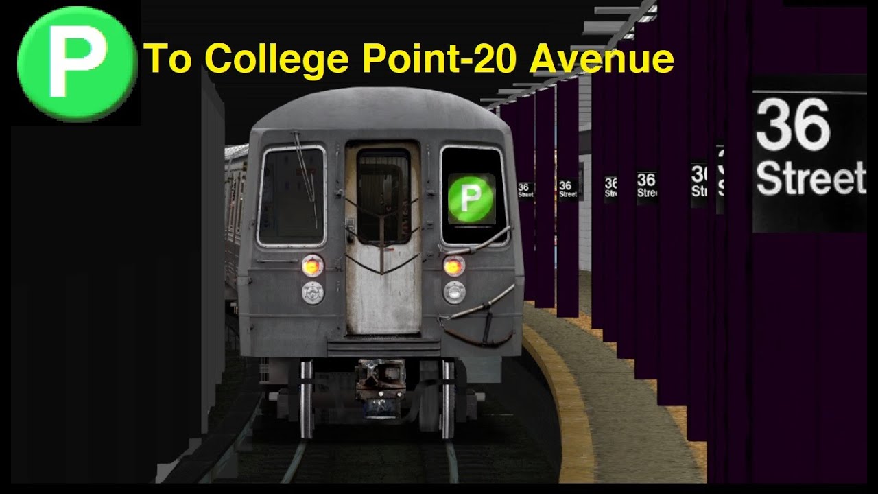 OpenBVE Fiction: P Train To College Point-20 Avenue (R68) - YouTube
