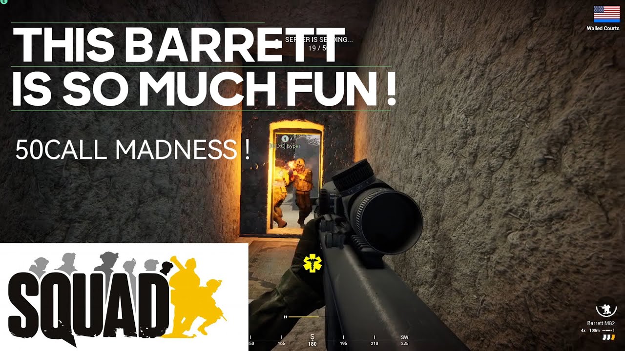 The Barrett 50 call is in Squad? This One Was Fun.(gameplay) - YouTube