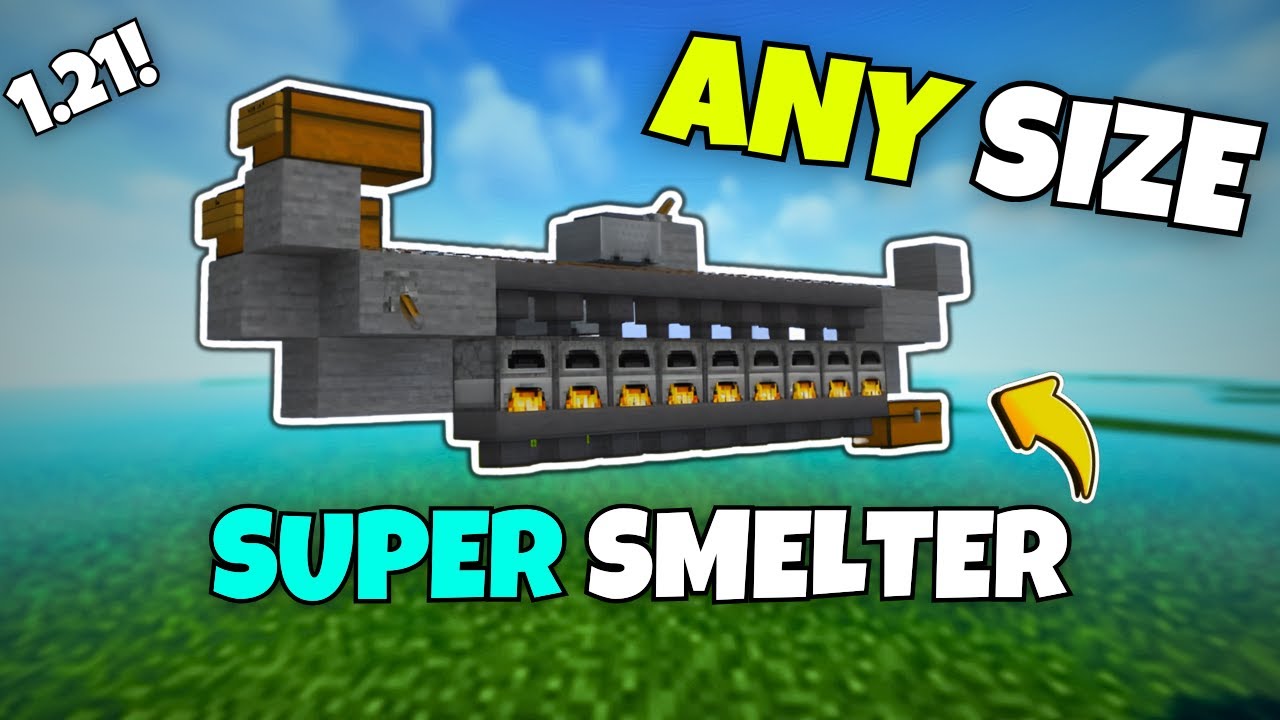 Minecraft EASY Automatic Smelting System 1.21+ Tutorial - YouTube