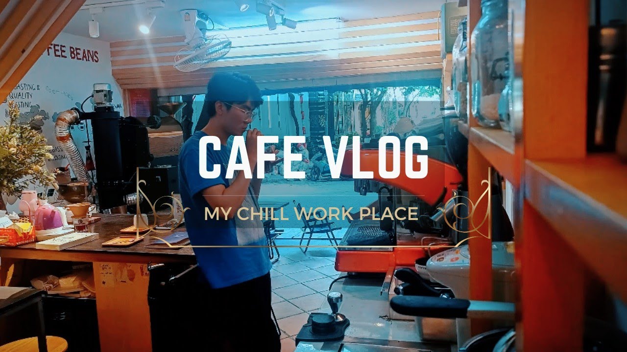 [ Cafe vlog ] I Spent all Time in a Cozy Cafe and Learned to Relax/ 1 ...