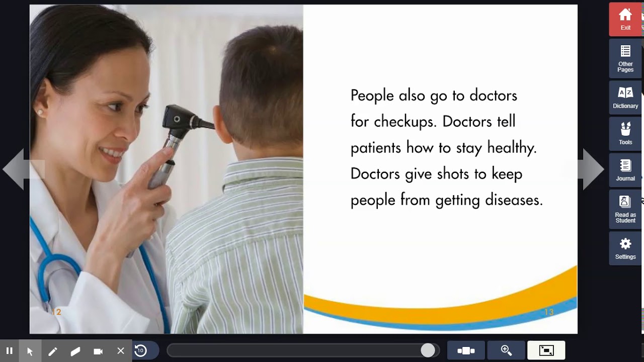4-1- PreK Reading- Doctors Help -English - Ms. Ali - YouTube
