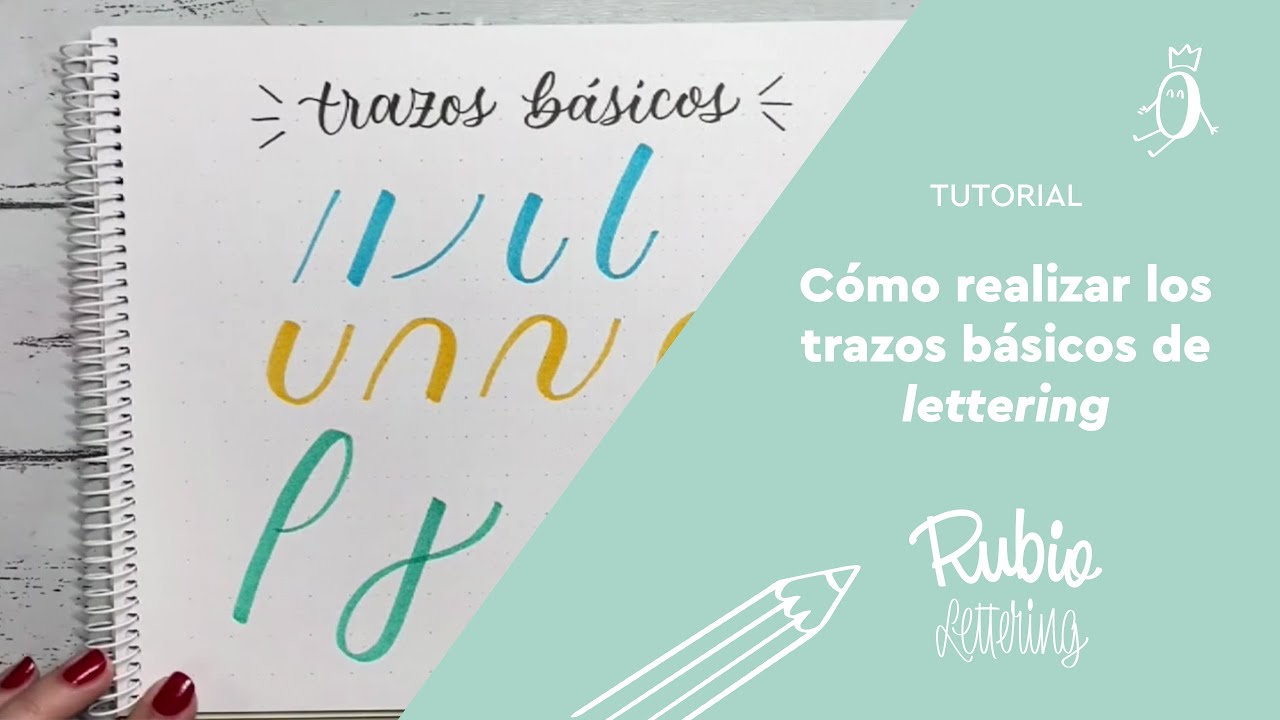 Cómo realizar los trazos básicos de lettering 🏻 | Tutorial primeros ...