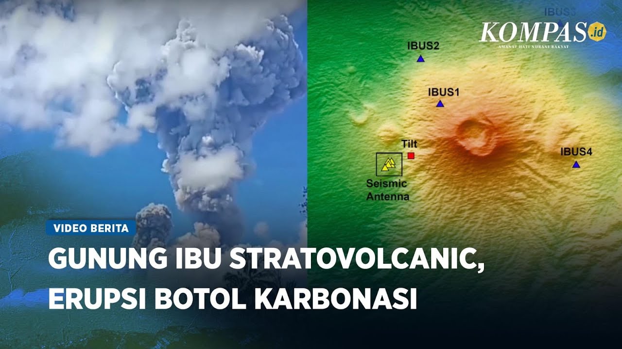 Gunung Ibu Erupsi Lagi, Begini Tipe Letusan Gunungnya - YouTube