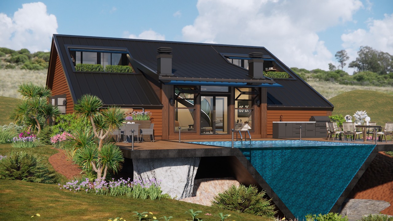 Unique Modern Cabin Tour | 4 Bedroom 4 Bathroom House Design With ...