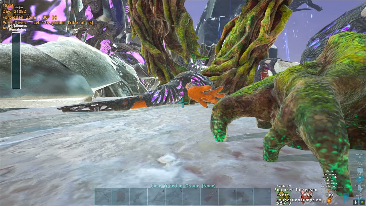 ARK Alpha king titan boss fight - YouTube