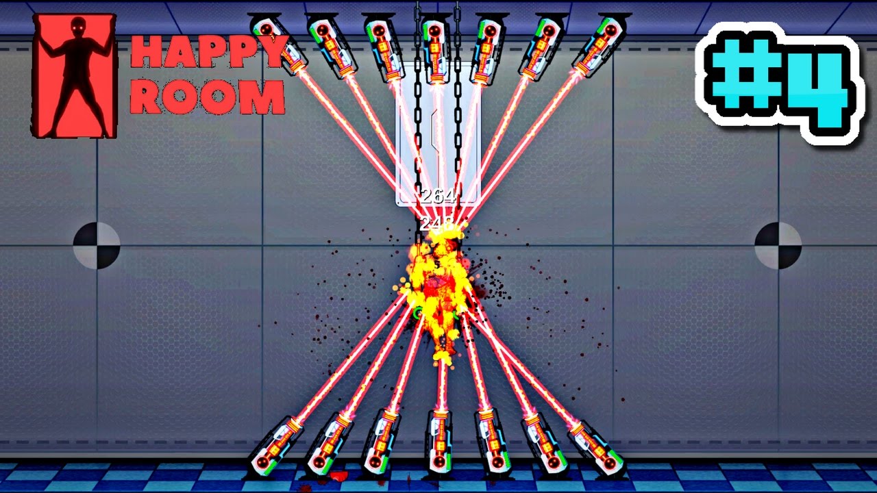 LASER ANNIHILATION!!! | Happy Room #4 (walkthrough commentary guide ...