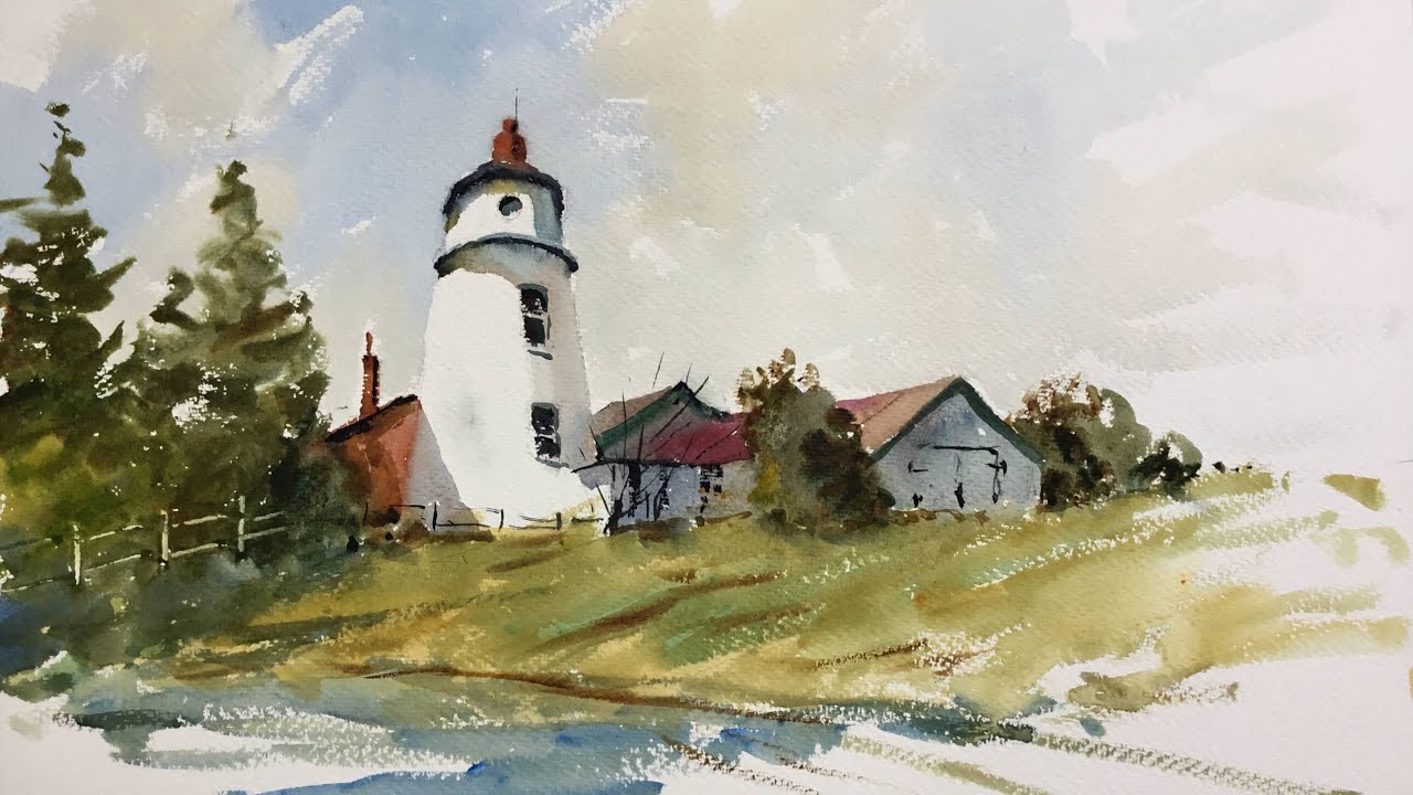 How to use colour to enhance shadows in watercolour - YouTube