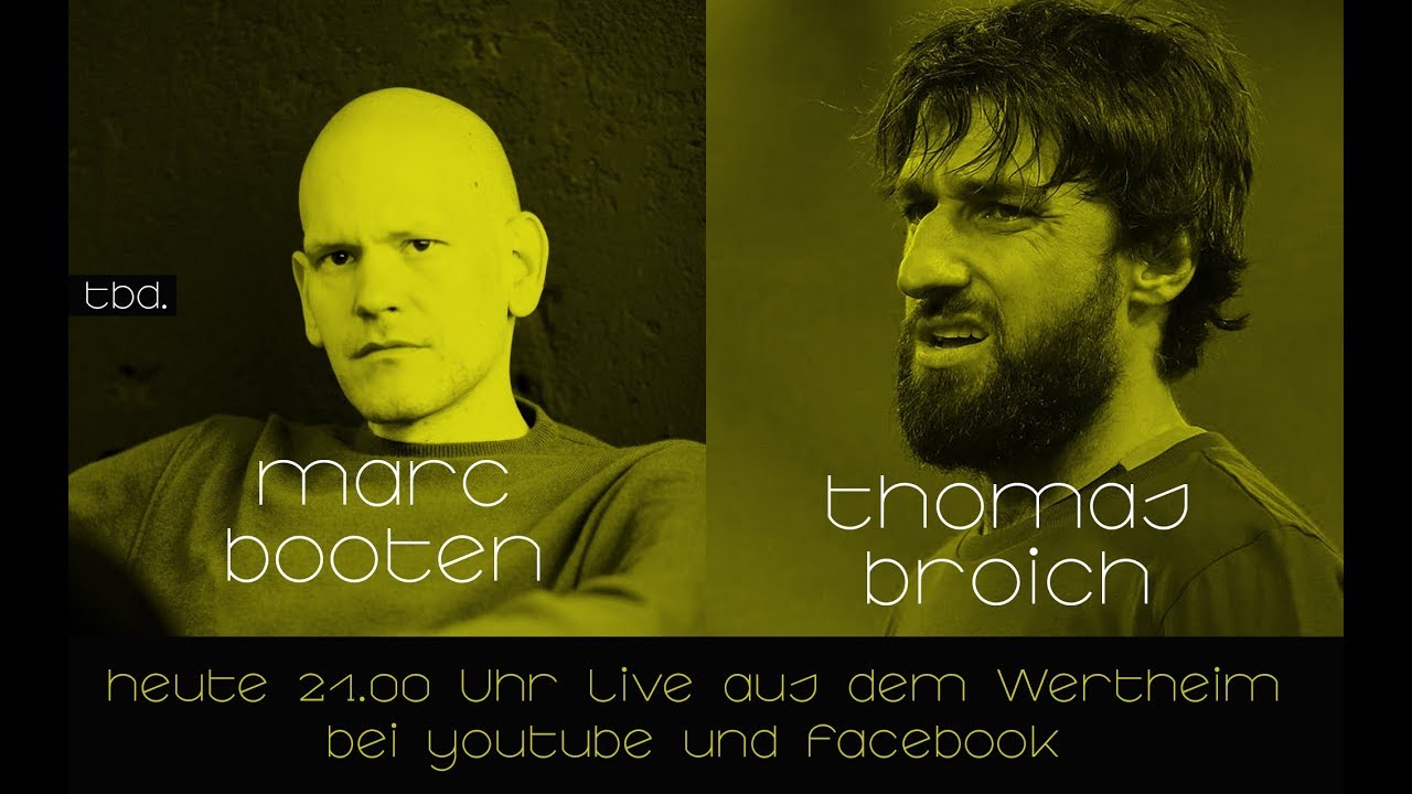 to be discussed mit Marc Booten und Thomas Broich - YouTube