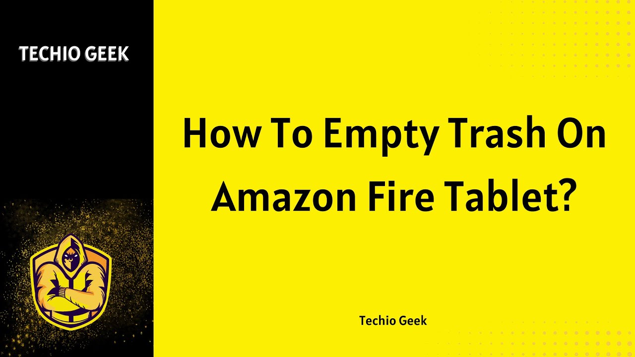 How To Empty Trash On Amazon Fire Tablet? - YouTube