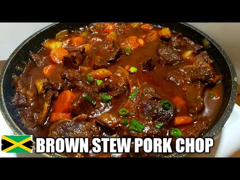 How to make best brown stew pork chop - YouTube