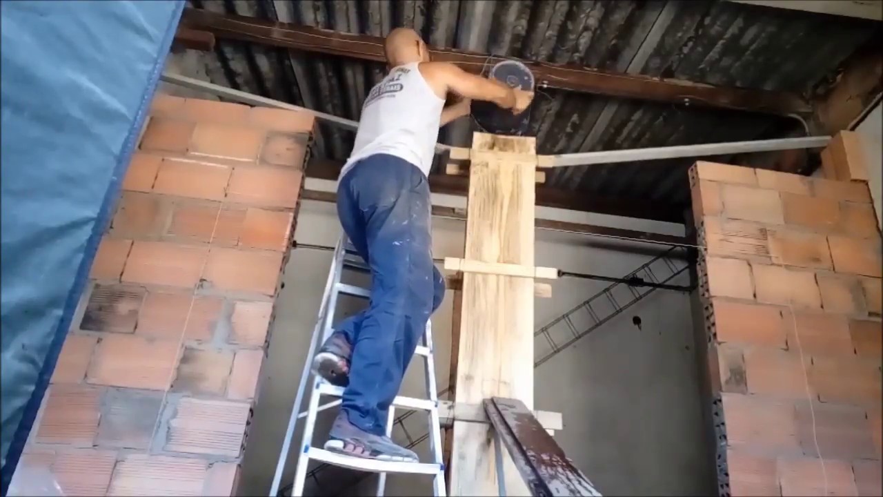 Concretagem de sapata com radier e coluna - YouTube