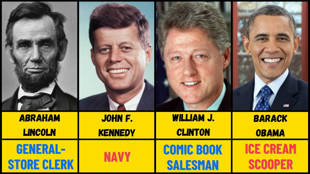 The First Jobs of The U.S. Presidents - YouTube