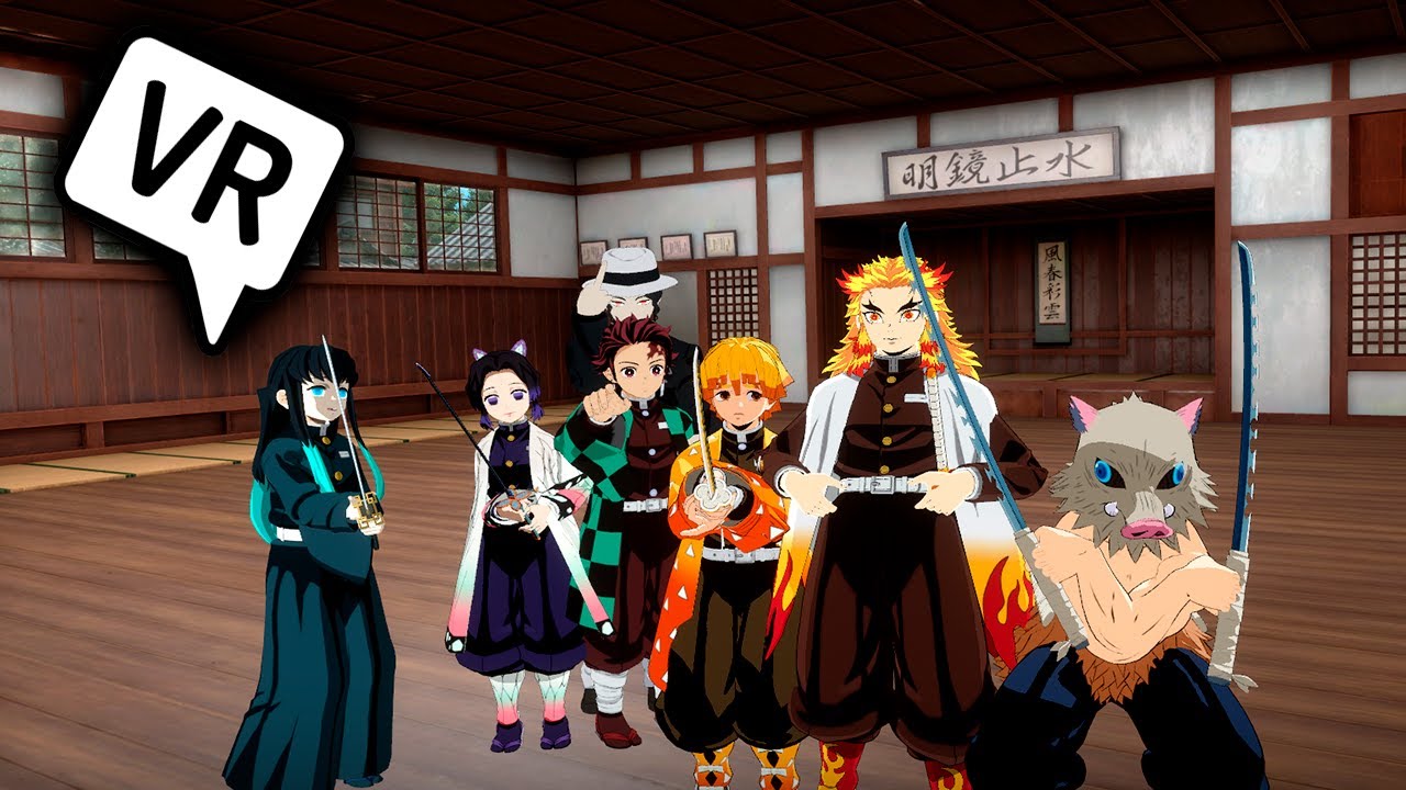 TANJIRO RECIBE EL ENTRENAMIENTO DE RENGOKU Y MAS... | VRChat - YouTube