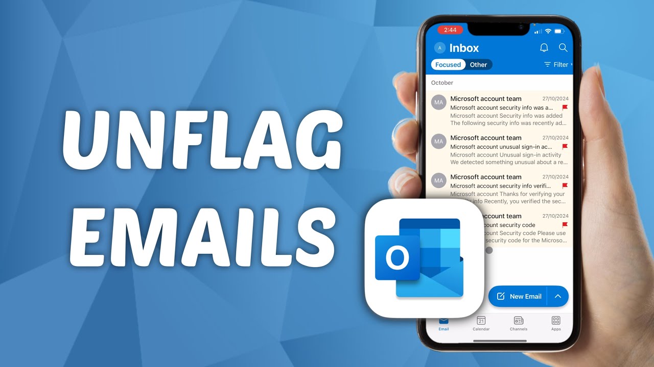 How to Unflag Emails in Outlook - YouTube