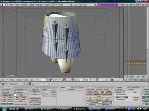 BLENDER 2.46 VETEMENT ANIMATION CLOTH COLLISION - YouTube