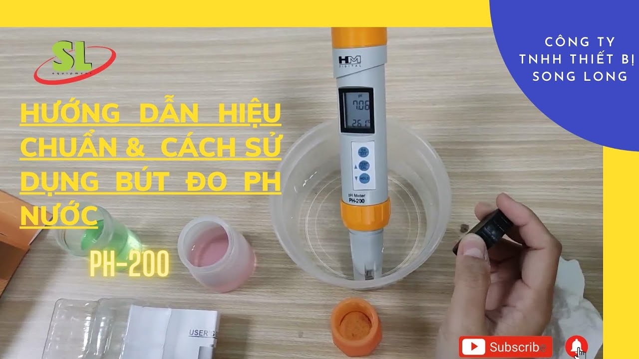 Hướng dẫn cách sử dụng và hiệu chuẩn bút đo pH model pH-200 HM Digital ...