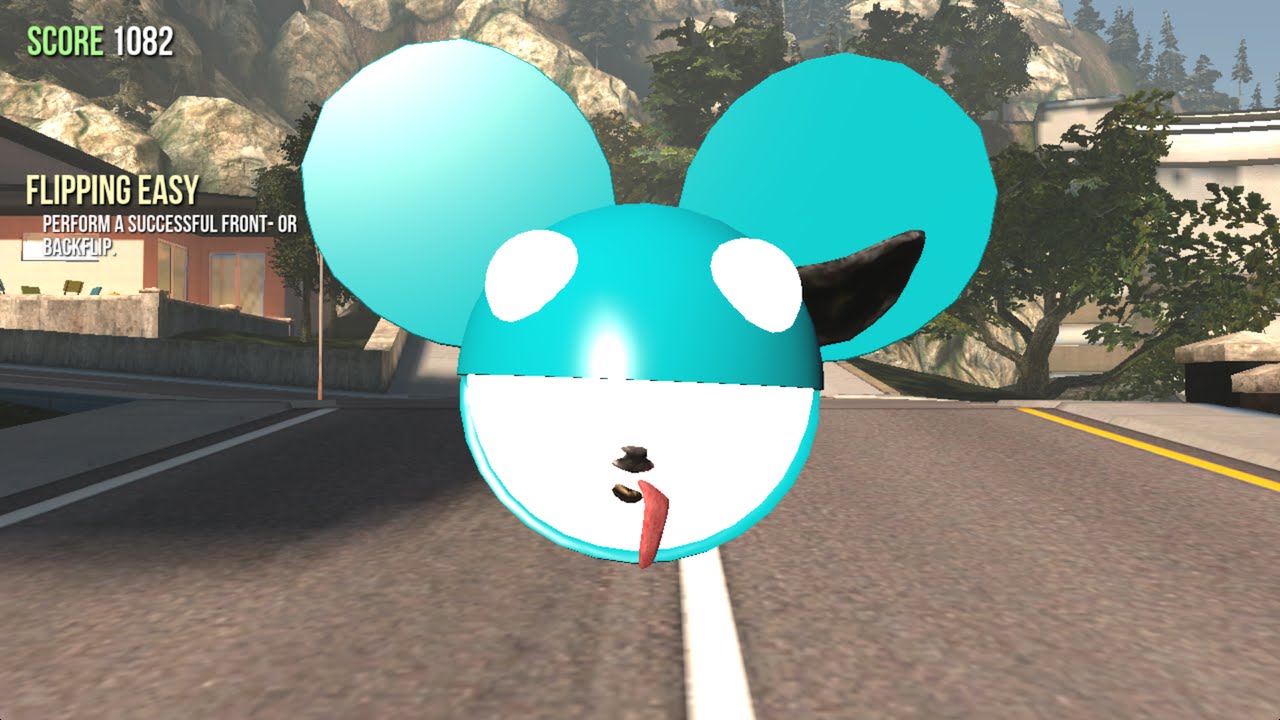 Goat Simulator - Giant Deadmau5 head - YouTube