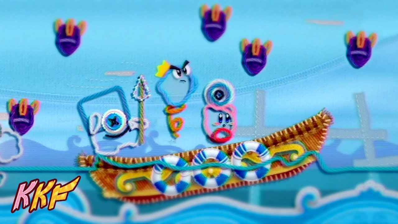 Water Land: Boom Boatyard (2 Player) - Kirby's Epic Yarn #29 - YouTube