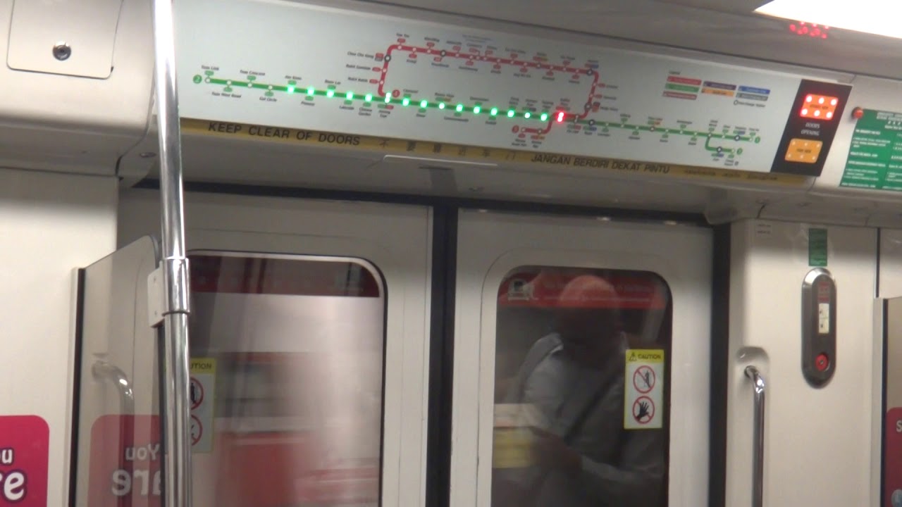 SMRT Trains C751B, Kawasaki-Nippon Sharyo EMU (CBTC) - City Hall to ...