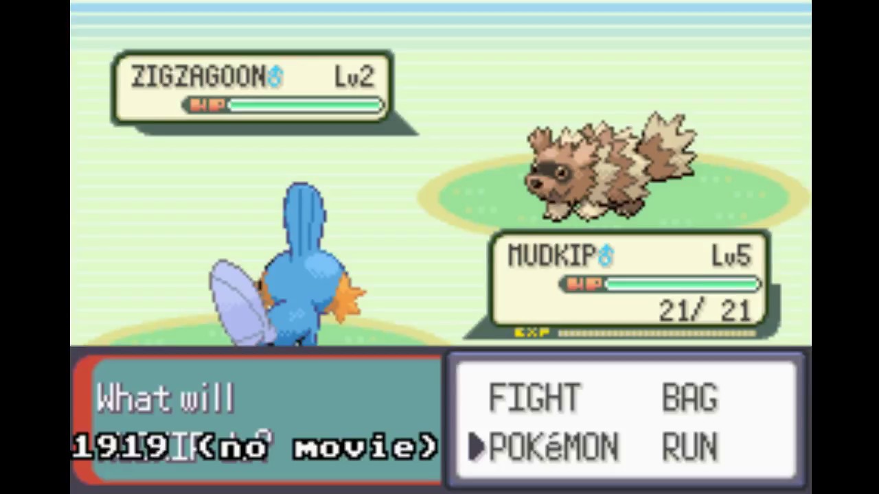Naughty ♂ Mudkip 21/23/28/30/29/29 - Pokémon Emerald RNG manip - YouTube