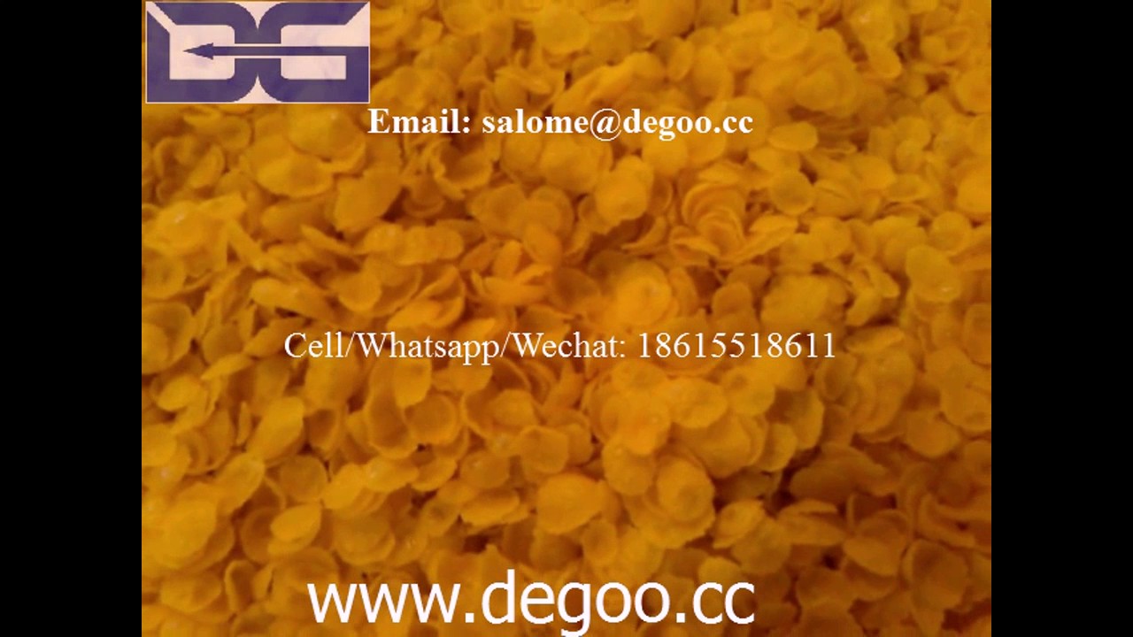 Kellogg Inflated Corn Flakes Making Machine/Breakfast Cereal Extrusion Processing Line - YouTube