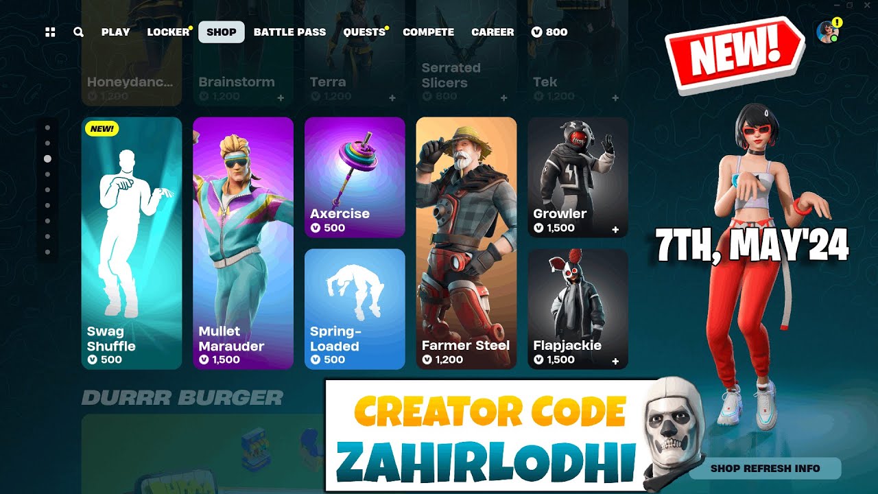 *NEW* SWAG SHUFFLE EMOTE! Fortnite Item Shop Update [7th May, 2024 ...