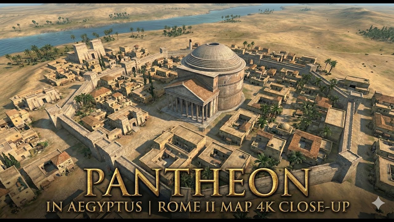 🏛️ Pantheon in Aegyptus | Total War: Rome II | Campaign Map 4K Close-Up ...