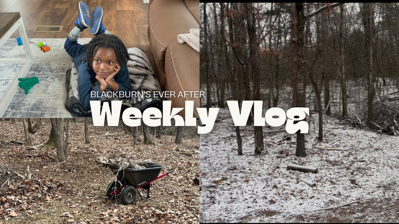 Family Vlog: Snow Day Fun | Hair Wash Struggles | Backyard Mishaps! # ...