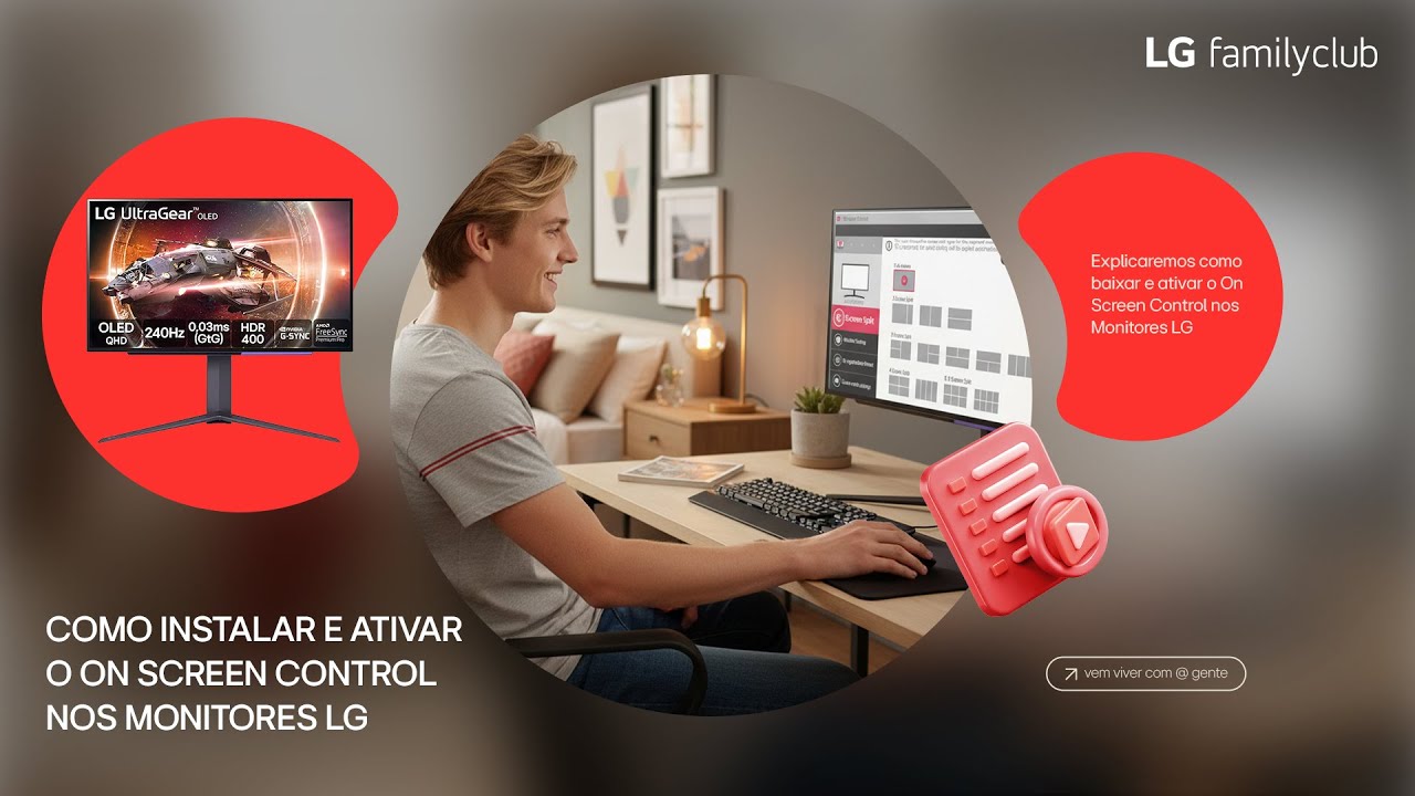Como instalar e ativar o On Screen Control nos Monitores LG - YouTube