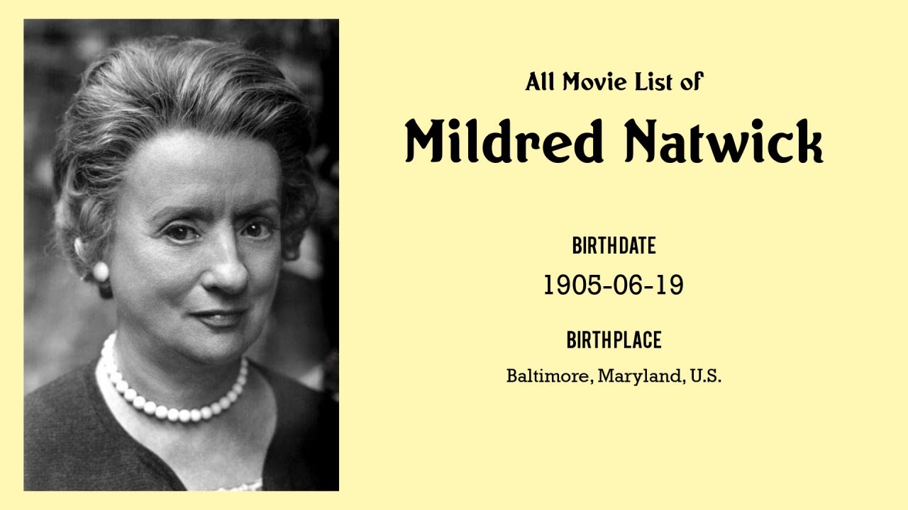 Mildred Natwick Movies list Mildred Natwick| Filmography of Mildred ...