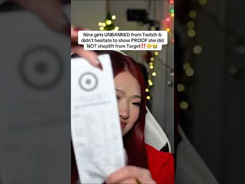 Nina Lin Shows Proof She Did Not Shoplift From Target 😭